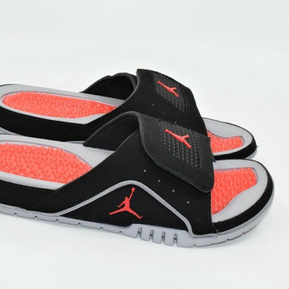 Jordan | Shoes | Jordan Hydro Iv Retro Slides Black Red | Poshmark